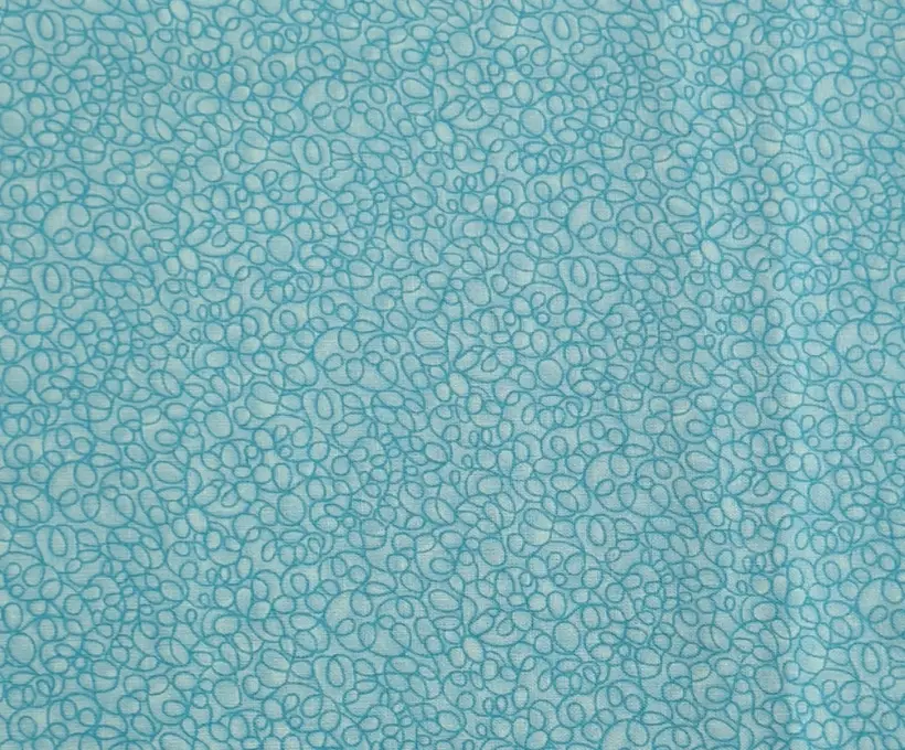Light Blue Turquoise - Beaute Quilt Fabrics