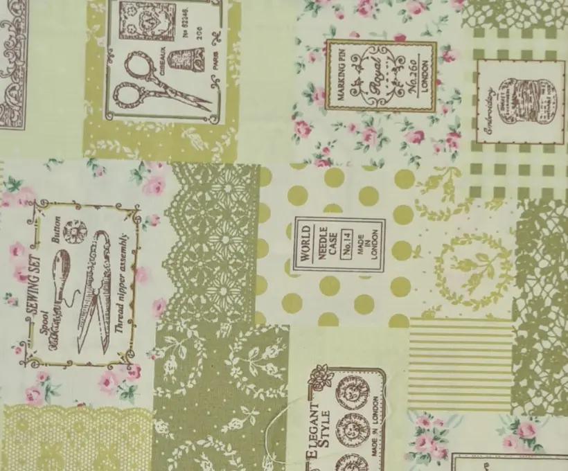 Light Green Sewing pattern - Beaute Quilt Fabrics
